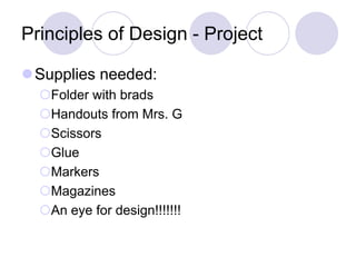 Principles of design | PPT