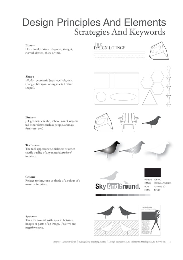 Design Principles And Elements: Strategies And Keywords | PDF