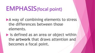 Principles of design | PPTX