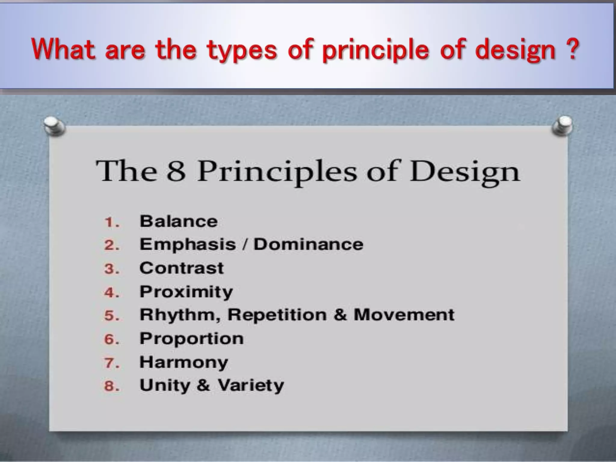Principle of design | PPTX