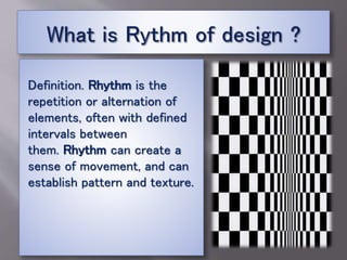 Principle of design | PPTX