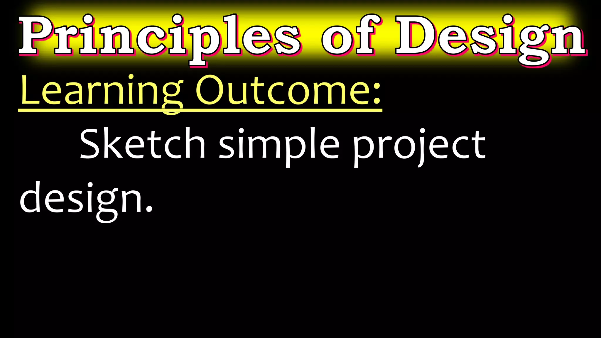 Principles of design | PPTX