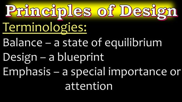 Principles of design | PPTX