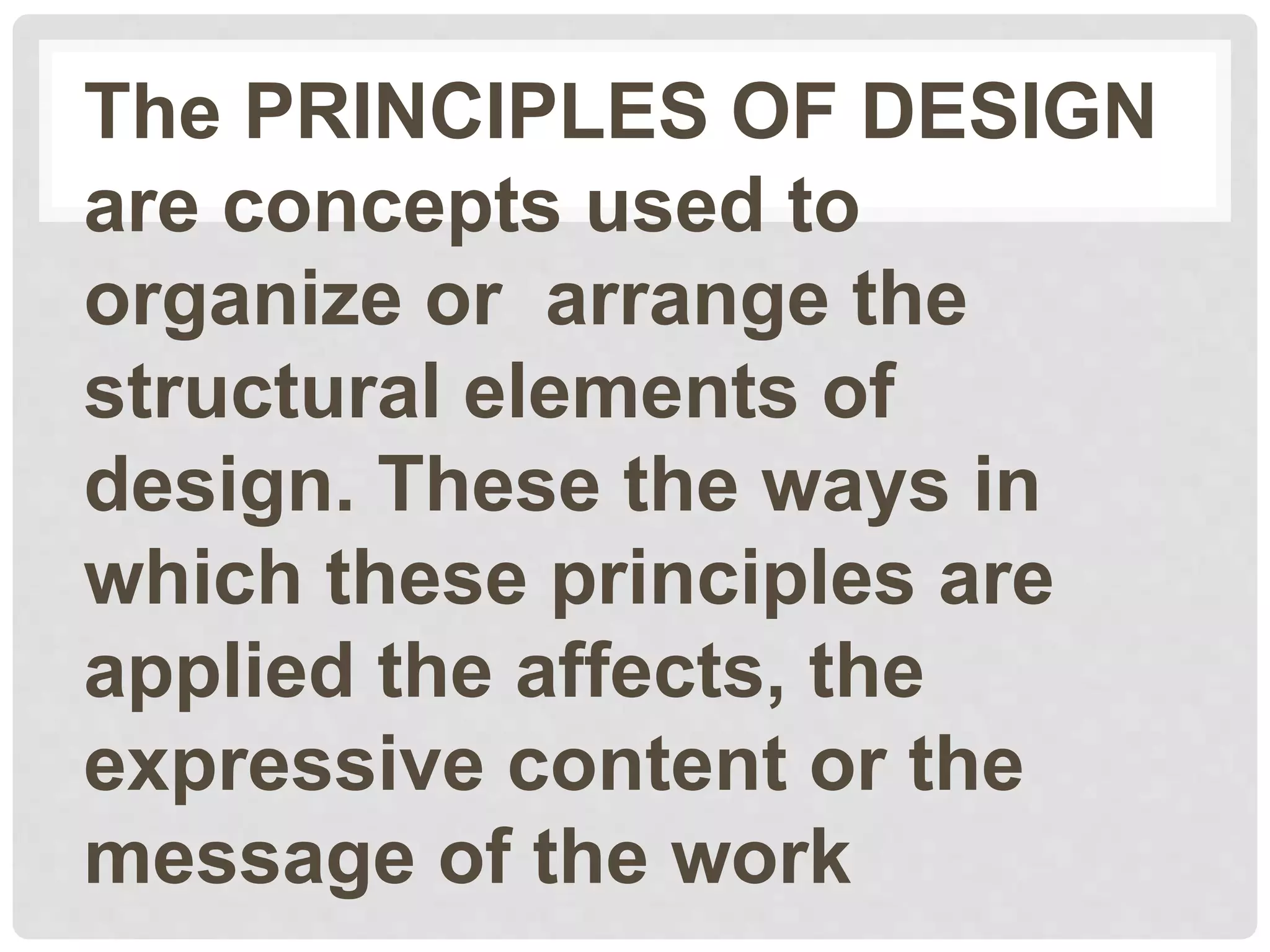 Principles of design | PPTX