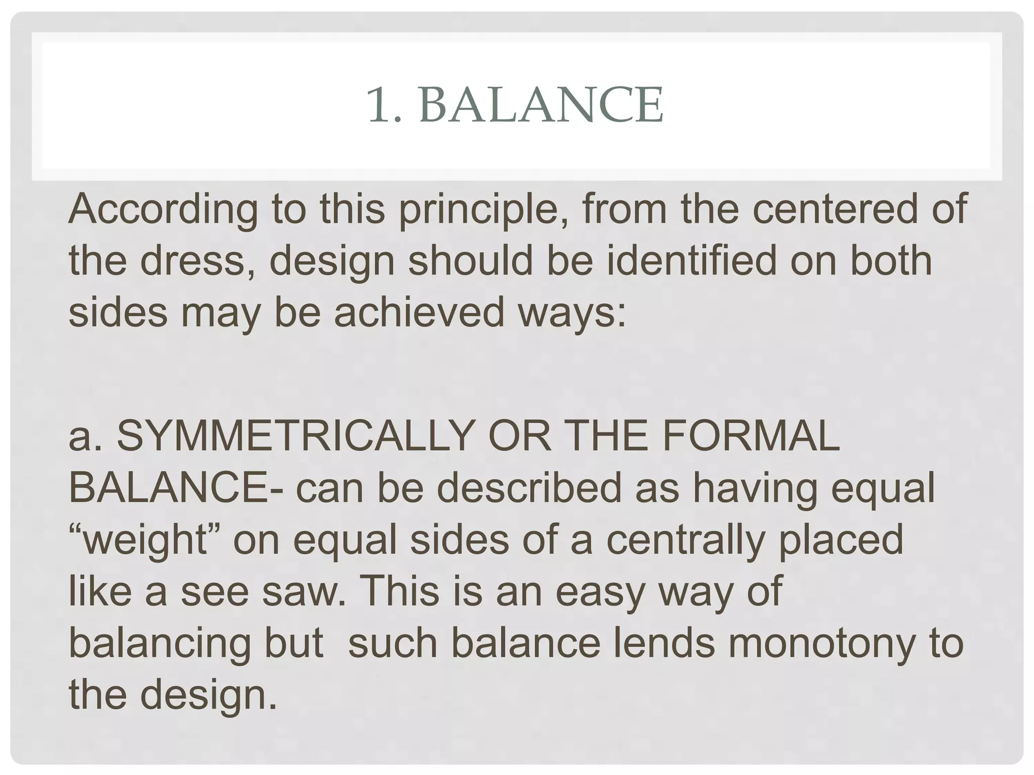 Principles of design | PPTX