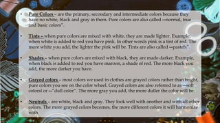 Principles of Design | Color Theory | PDF