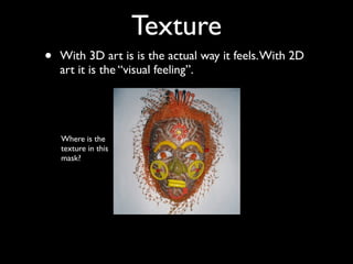 Principles of design and masks | KEY