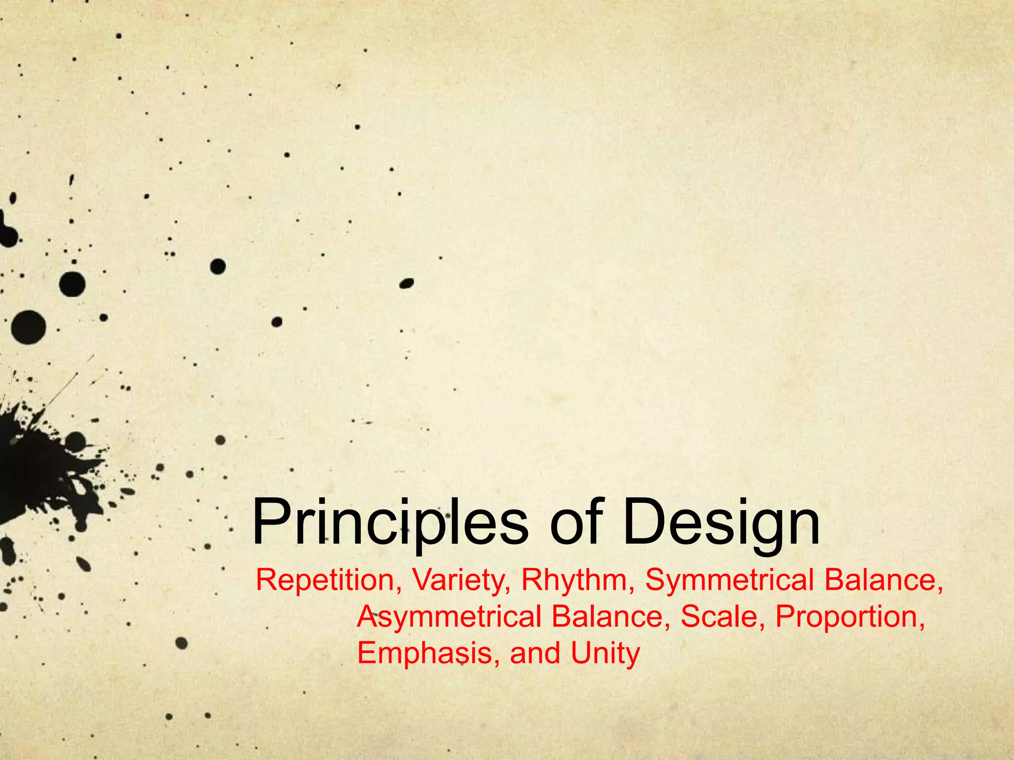 Principles of Design - nf | PPTX