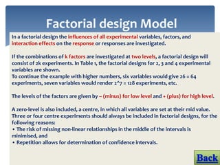 Principles of design of experiments (doe)20 5-2014 | PPTX