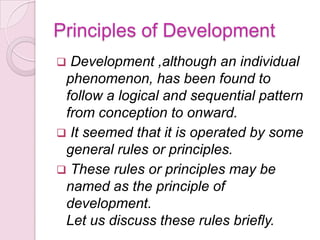 Principles of development | PPTX