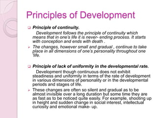 Principles of development | PPTX