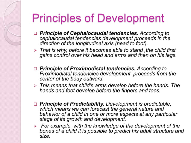 Principles of development | PPTX | Parenting Babies and Toddlers ...
