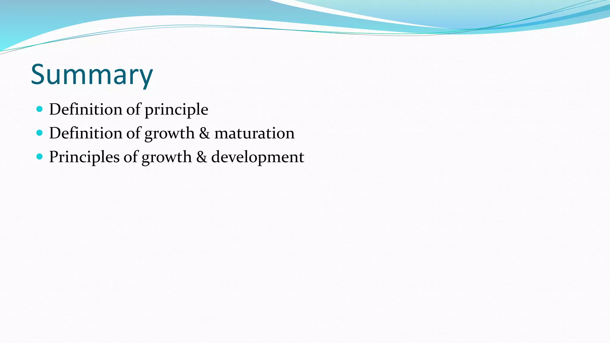 Principles of development | PPTX