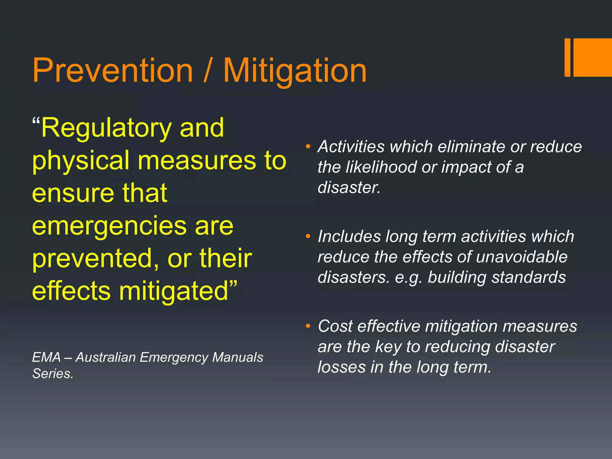 Principles of disaster management | PPTX
