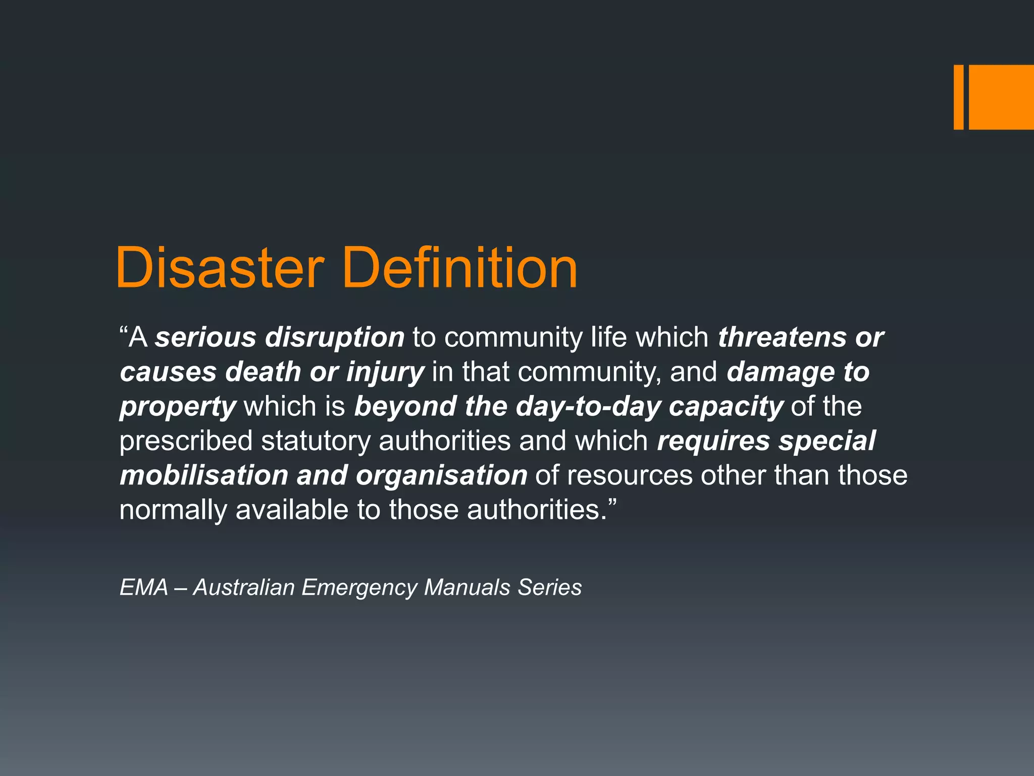 Principles of disaster management | PPTX