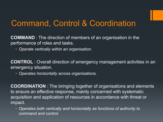 Principles of disaster management | PPTX