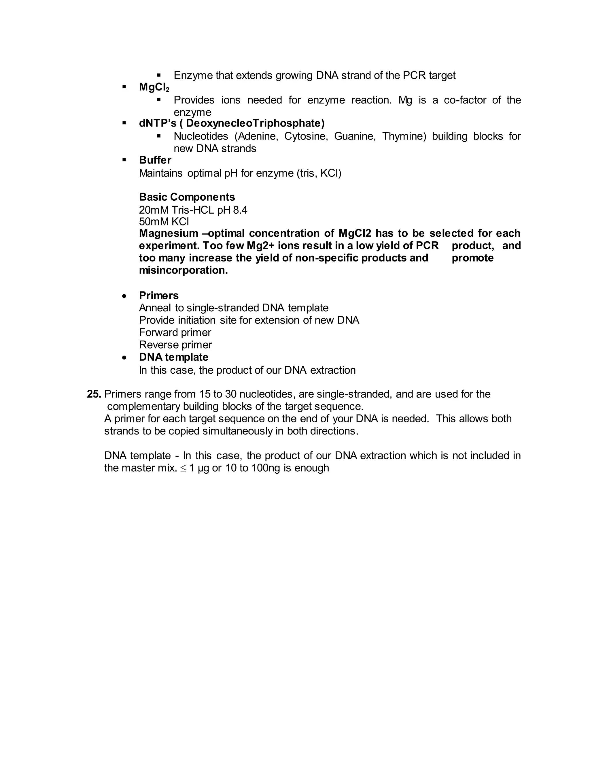 Principles Of Dna Isolation Pcr And Lamp Docx