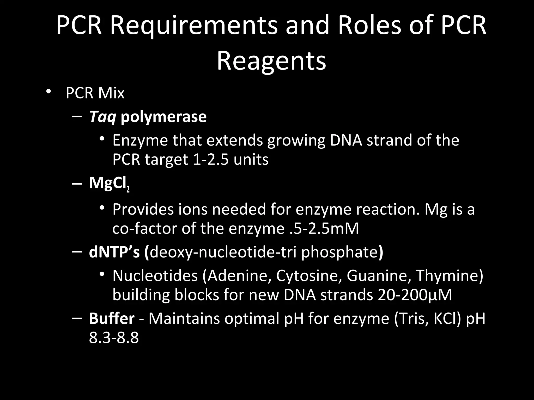Principles of DNA isolation, PCR and LAMP | PPT