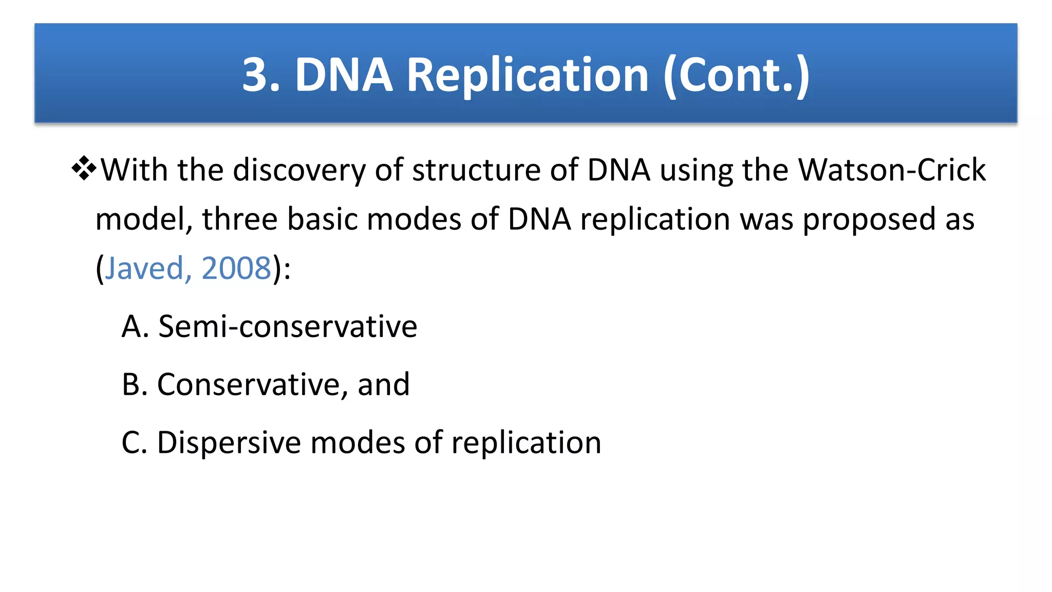 Principles of DNA Structure, Replication and how it affects Plant ...