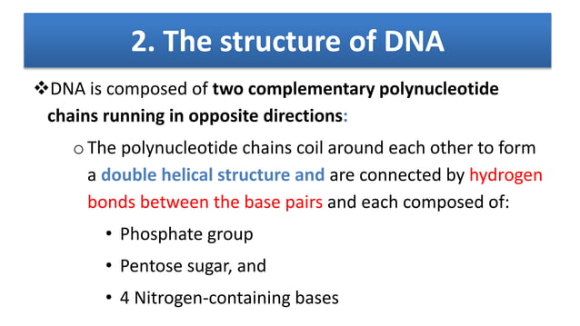 Principles of DNA Structure, Replication and how it affects Plant ...
