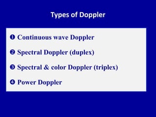 Principles of Doppler ultrasound | PPTX