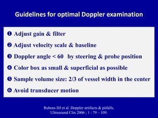Principles of Doppler ultrasound | PPTX