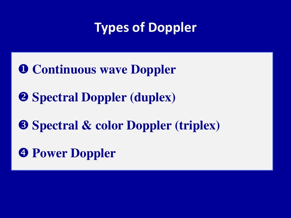 Principles of Doppler ultrasound