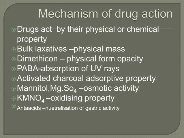 Principles of drug action | PPTX