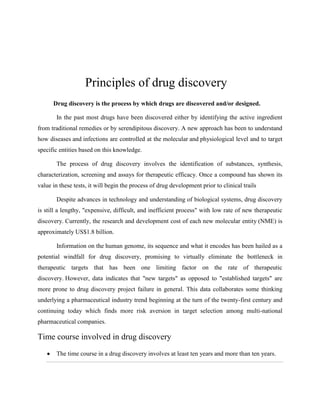 Principles of drug discovery | DOCX
