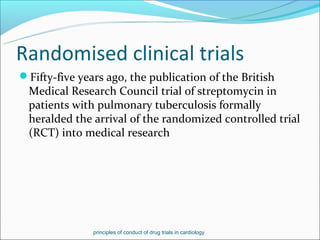 Principles of drug trial in cardiology | PPT