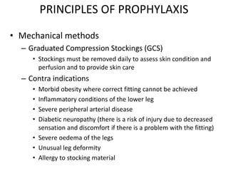 Principles of dvt prophylaxis | PPTX