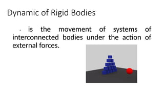 PRINCIPLES OF DYNAMICS and science and subdivision of mechanics | PPTX