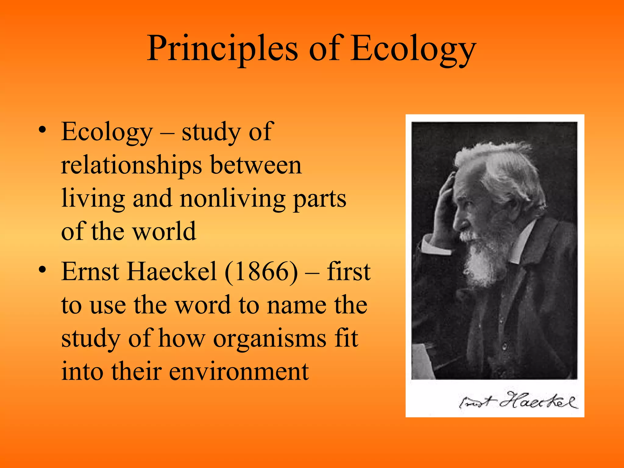 Principles of ecology | PPT