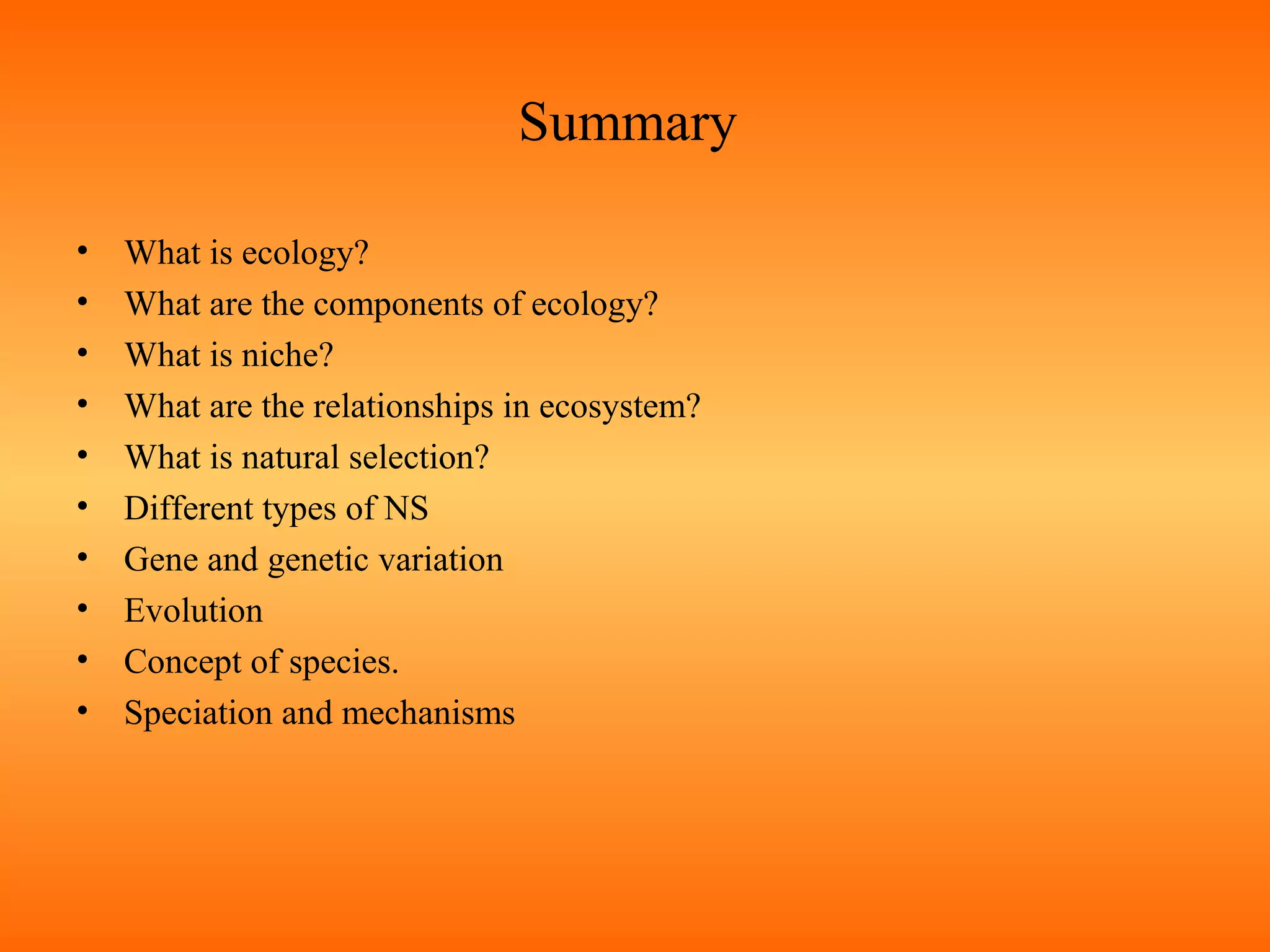 Principles of ecology | PPT
