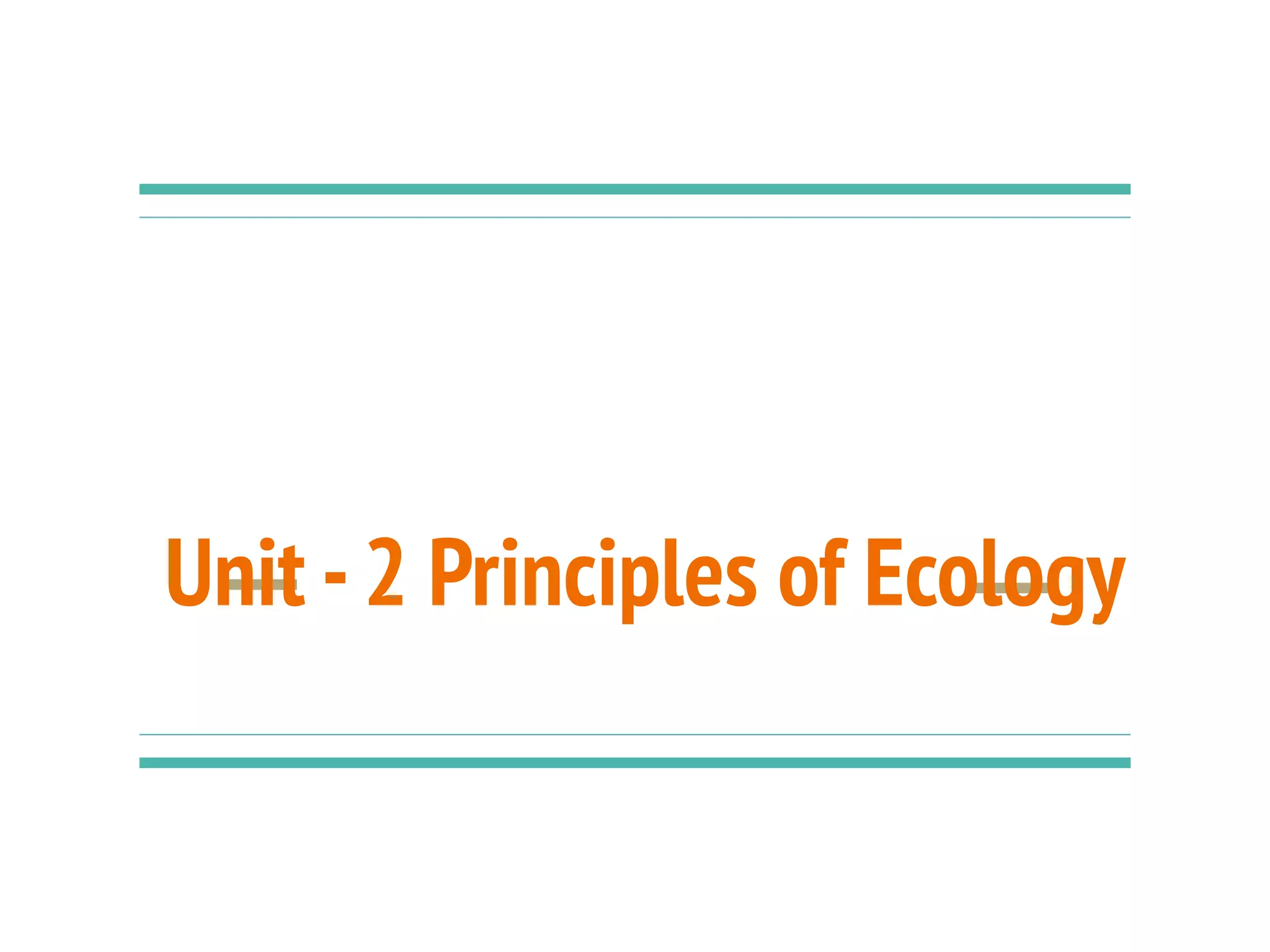 Principlesof ecology | PPT