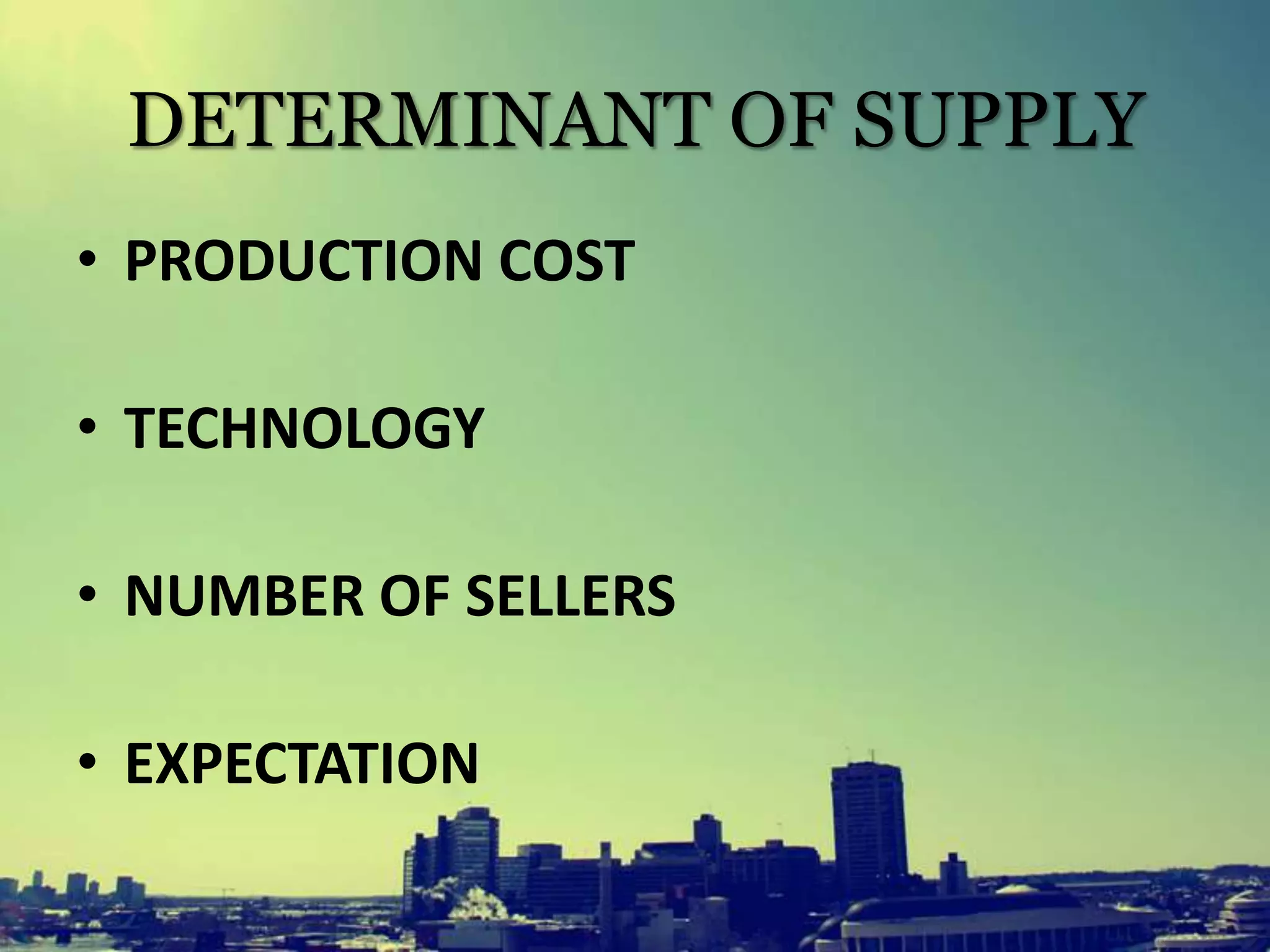 THEORY OF DEMAND AND SUPPLY | PPTX
