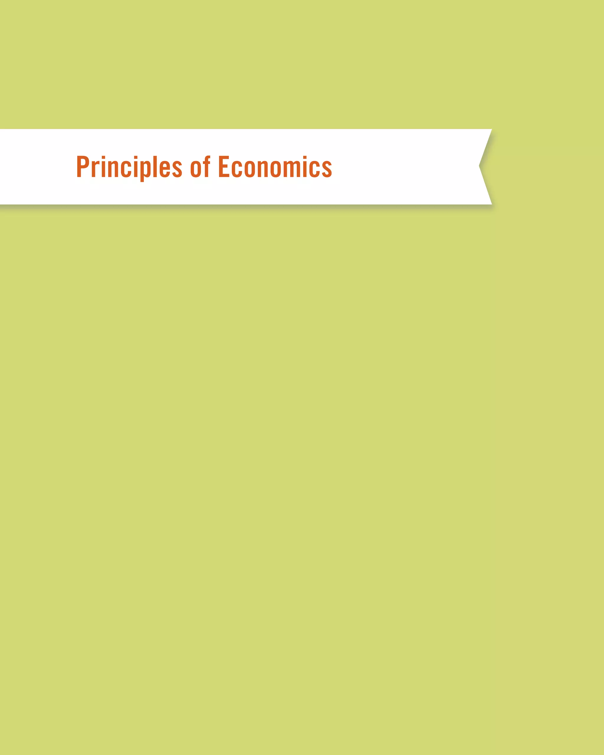 Principles of economics | PDF | Financial Industry | Industries