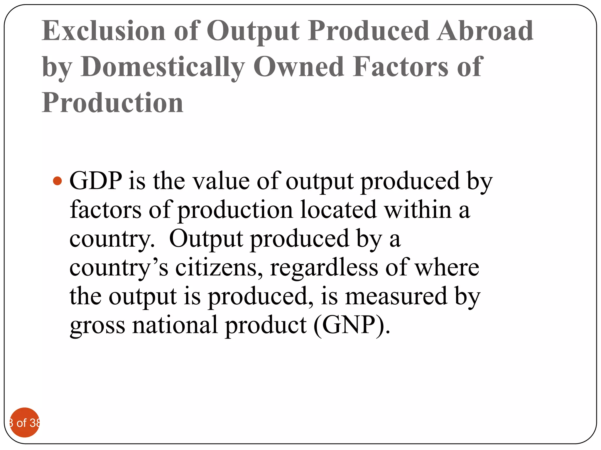 Principles of economics measuring national output and income | PPTX