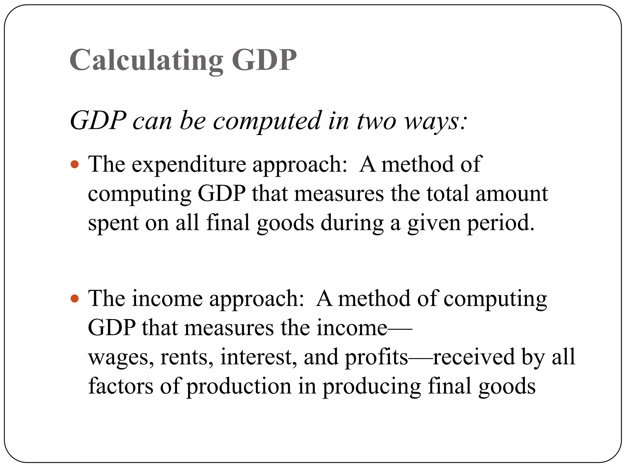 Principles of economics measuring national output and income | PPTX
