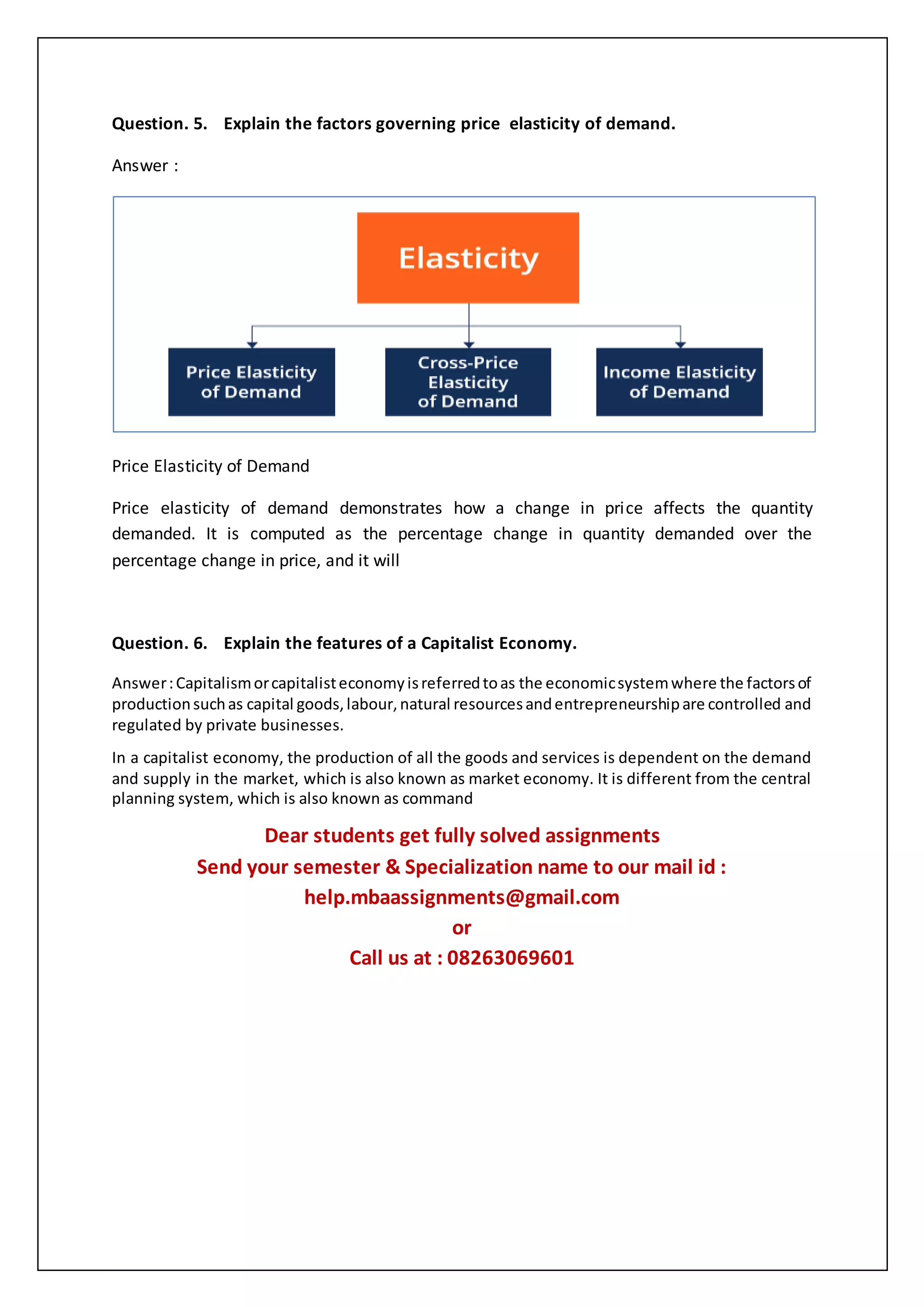Principles of economics nibm latest solved assgnments | PDF Principles of economics nibm latest solved assgnments | PDF