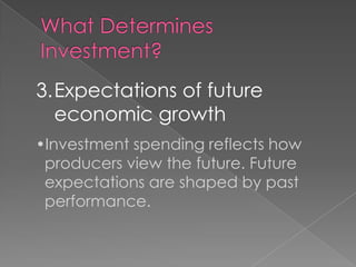 Principles of economics the investment function | PPTX