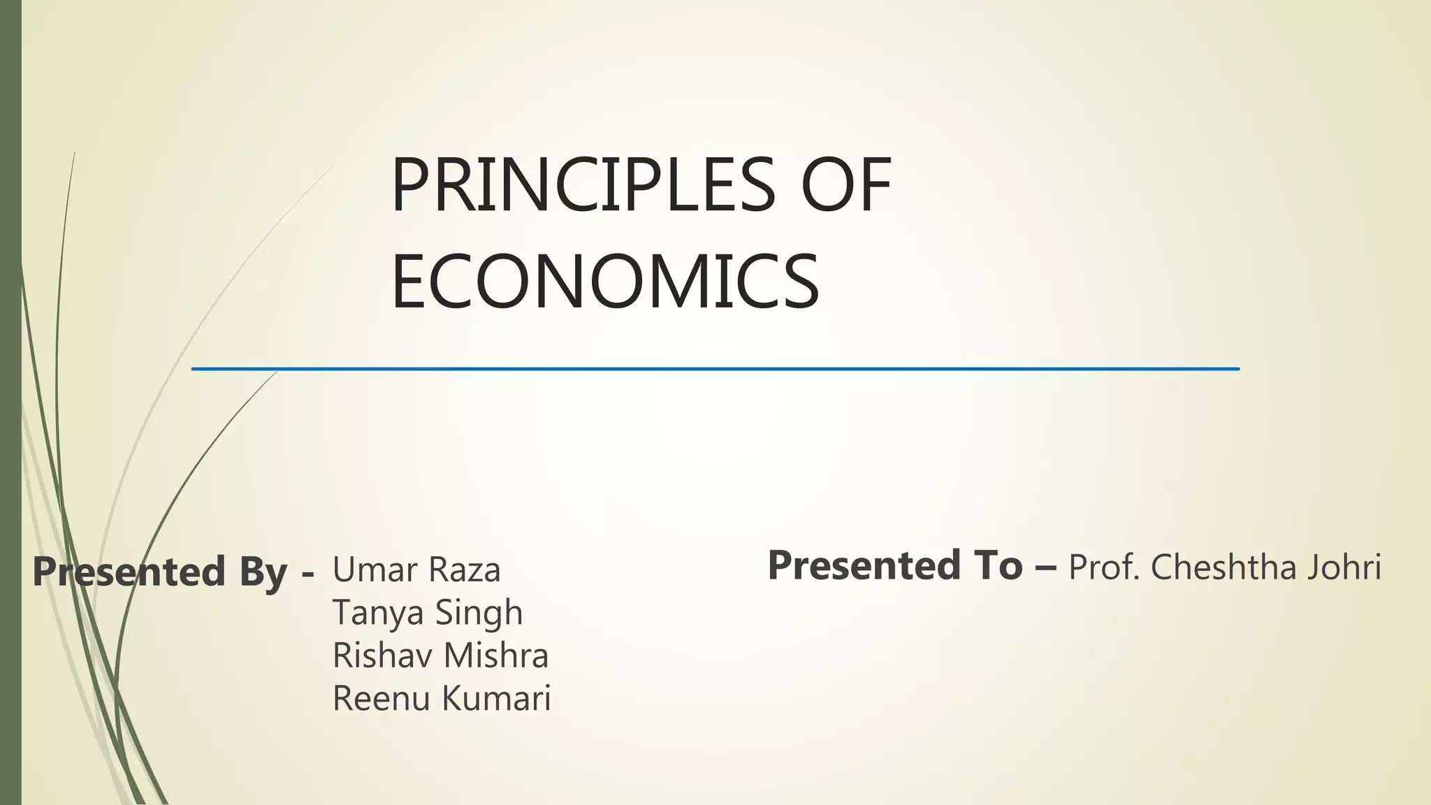 Principles of economics (growth paradox) | PPTX