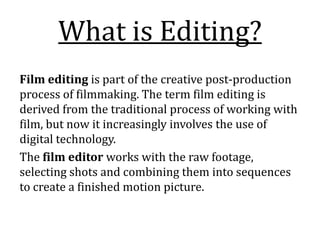 Principles of editing | PPTX