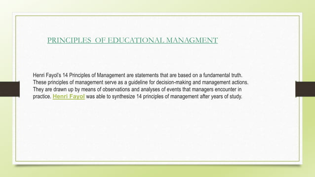 Principles of Educational Management-1.pptx | Executive Leadership ...