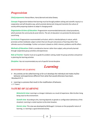 Principles of education and teaching learning process | PDF | Education