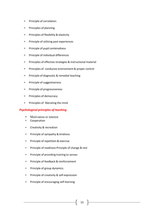 Principles of education and teaching learning process | PDF | Education