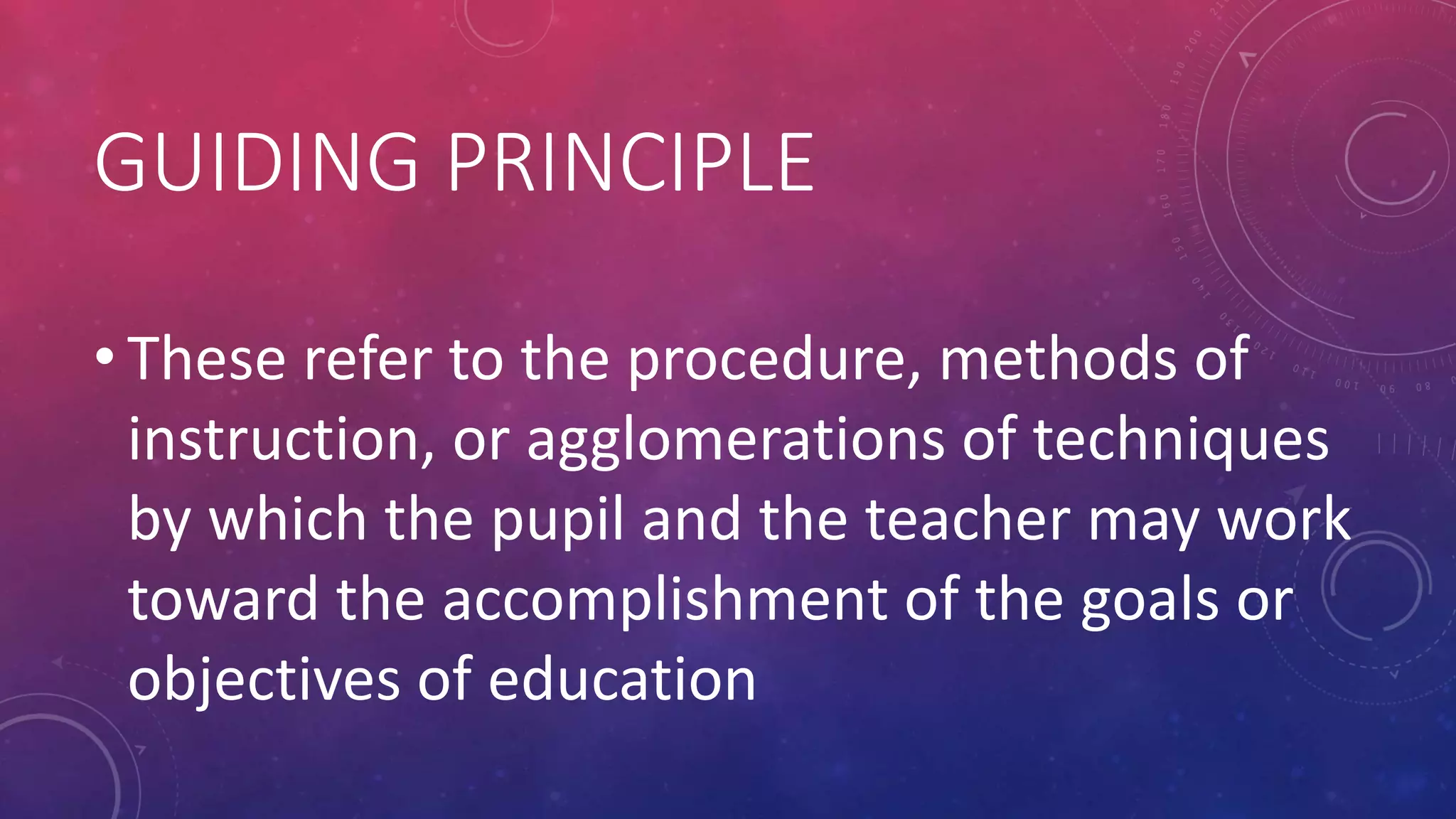 Principles of Education and Principles of Effective Teaching and ...