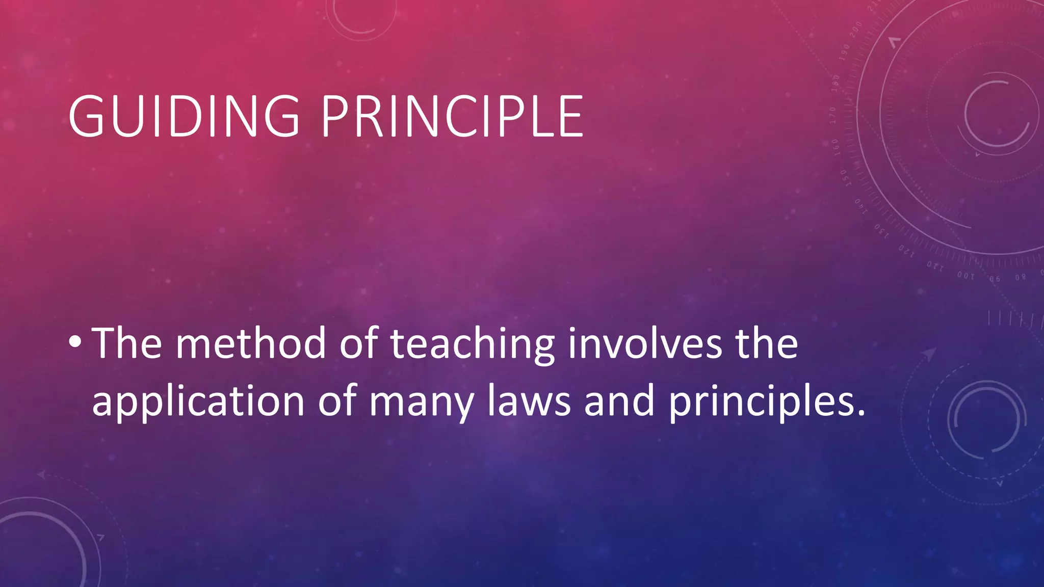 Principles of Education and Principles of Effective Teaching and Learning | PPTX