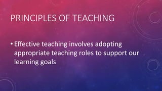 Principles of Education and Principles of Effective Teaching and ...