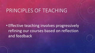 Principles of Education and Principles of Effective Teaching and ...